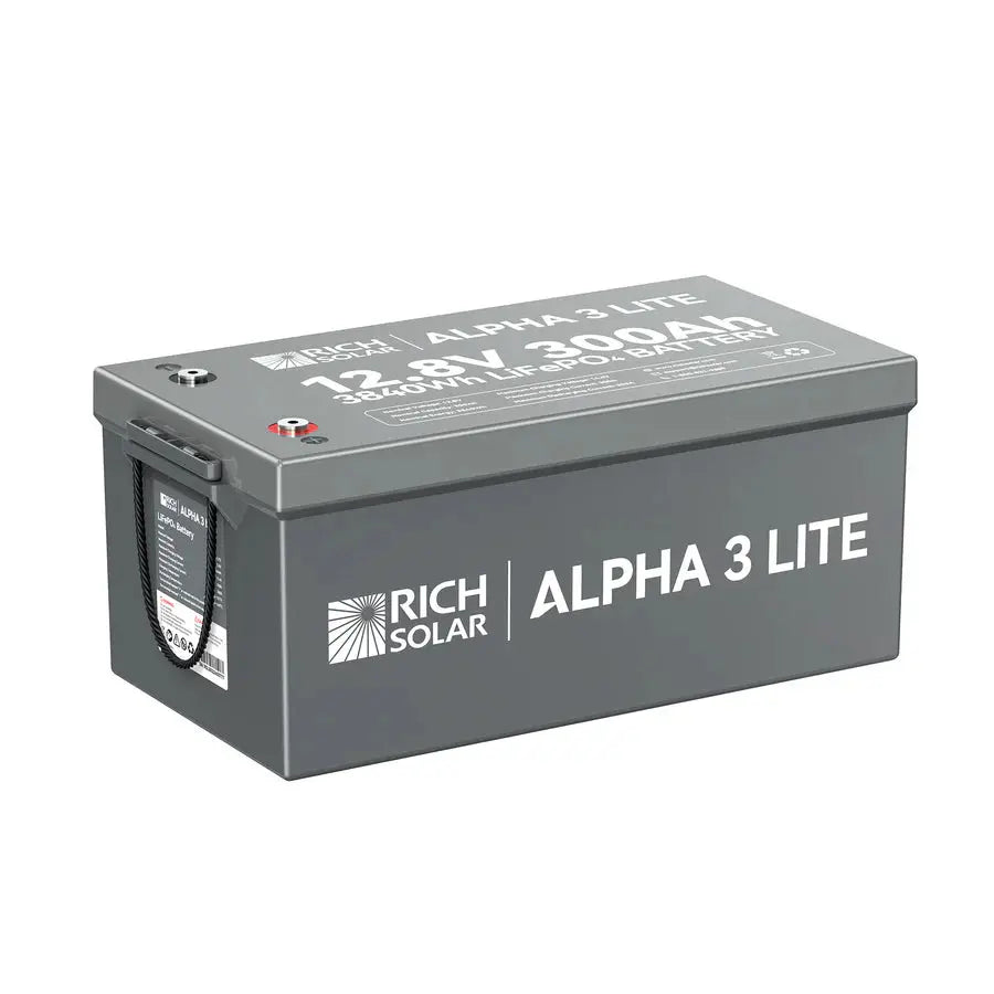 Rich Solar ALPHA 3 LITE | 12V 300Ah LiFePO4 Battery |12V Lithium Batte ...